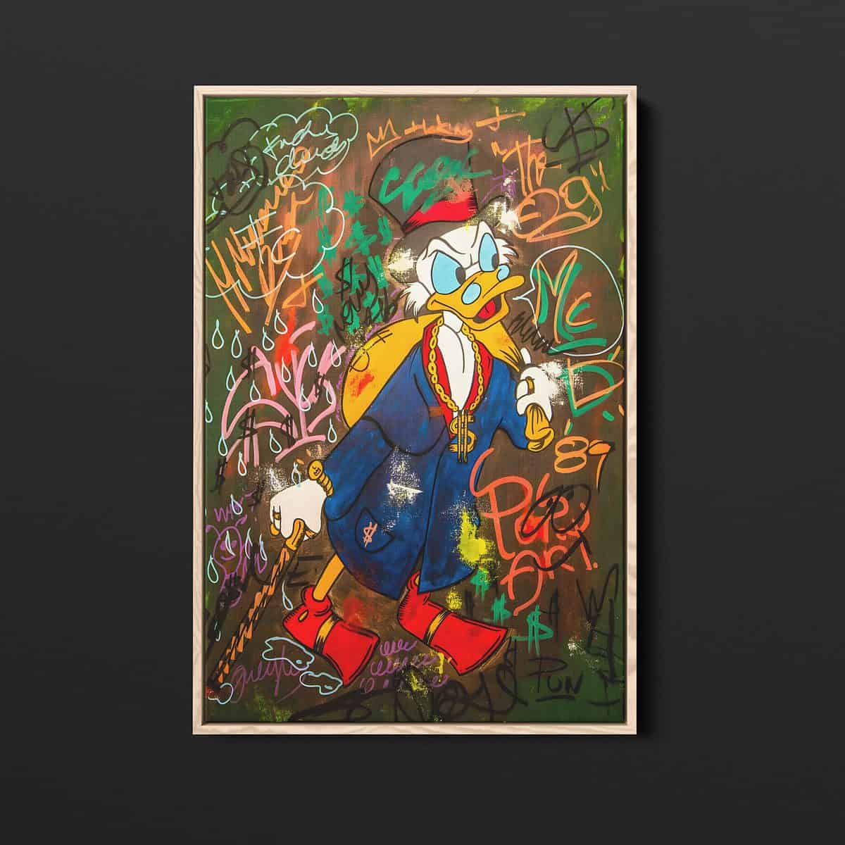 Dagobert Duck Rainy Art - Tough Art
